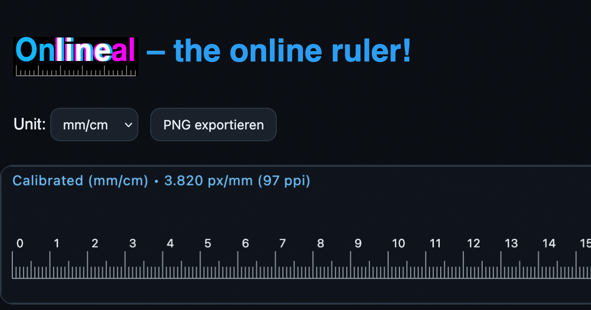 Online Ruler – Real mm/cm & Inches on Your Screen